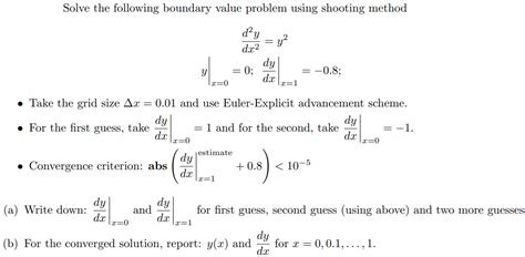 Solved Solve The Following Boundary Value Problem Using Chegg