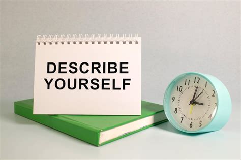 Premium Photo Describe Yourself Text Written On Sticky On Chart With