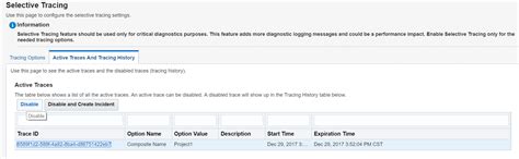 Selective Tracing For Oracle Soa Suite