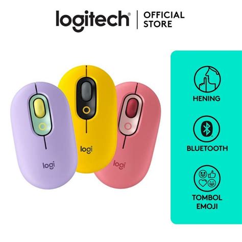 Jual Logitech POP Mouse Wireless Bluetooth Silent Shopee Indonesia