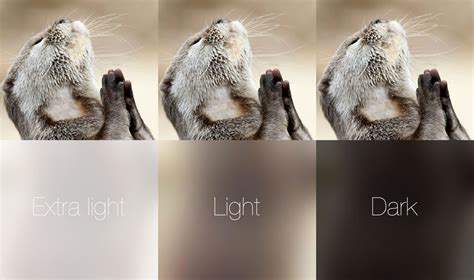 ios less blur with `visual effect view with blur` stack overflow