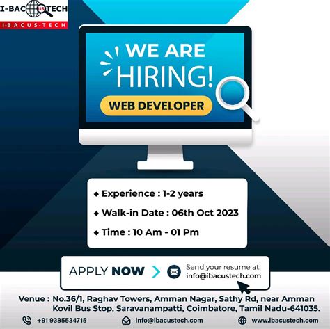i bacus tech on linkedin hiring webdeveloper coimbatore coimbatorejobs