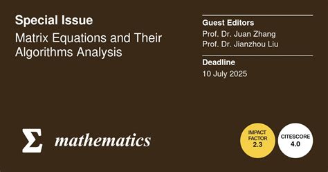 Linearmatrixequations Nonlinearmatrixequations Mathematics Mdpi