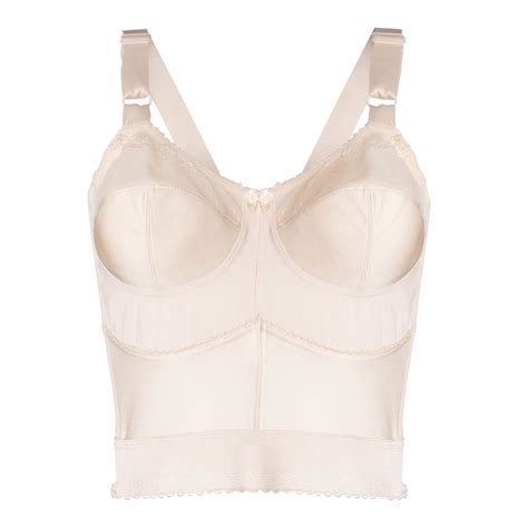 Cortland Intimates Style 7808 Embroidered Soft Cup Long Line Bra 48dd
