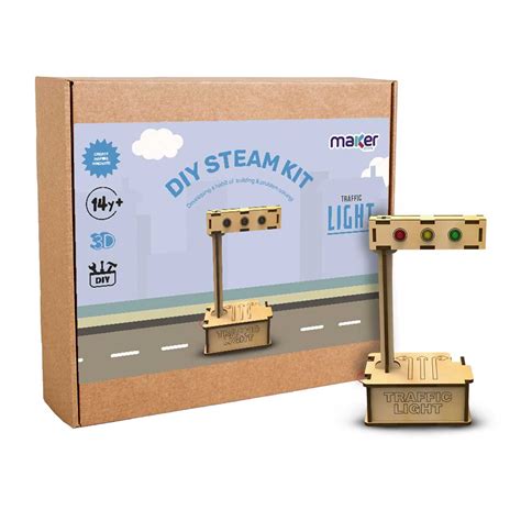 Robótica Educacional Stem Montagem Semáforo Mdf