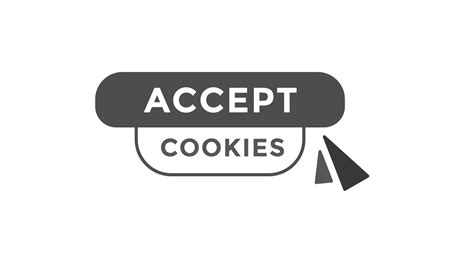 Accept Cookies Button Web Banner Templates Vector Illustration