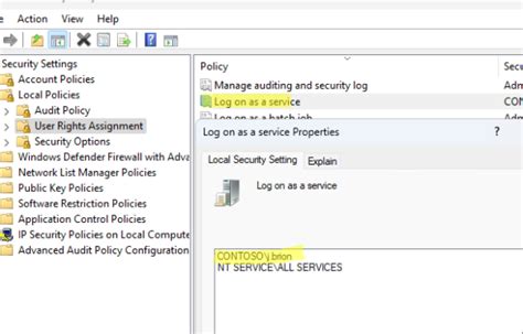 Configuring Logon As A Service Permission Via GPO And PowerShell TheITBros