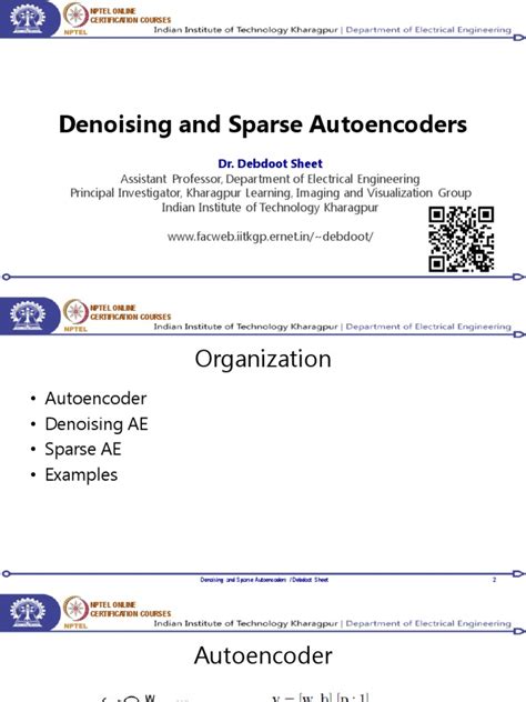 Lec18 Denoisingsparseautoencoders Pdf Artificial Neural Network