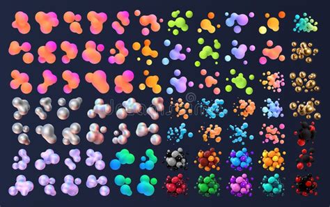 3d vector liquid blobs stock illustration illustration of amorphous
