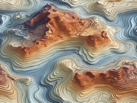 Premium Photo Topographic Contour Lines Map Seamless Pattern