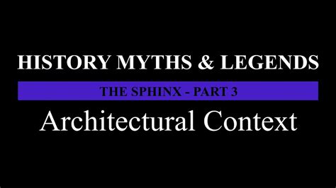 The Sphinx Part 3 Architectural Context Youtube