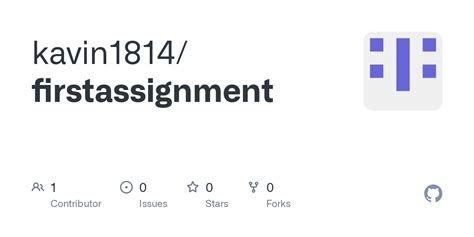 Github Kavin1814firstassignment