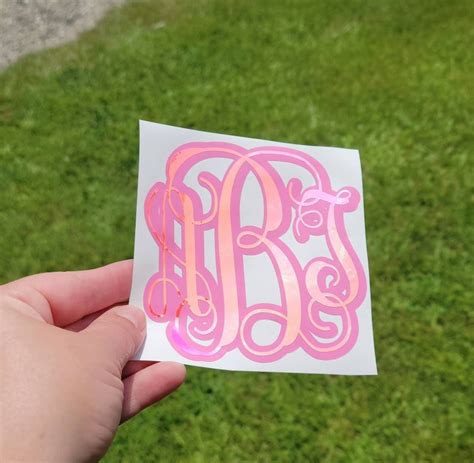 Holographic Monogram Decal Monogram Decal Yeti Monogram Decal