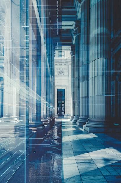 futuristic transformation of buildings through digital coding premium ai generated image