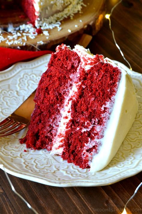 Red Velvet Layer Cake With Cream Cheese Frosting The Domestic Rebel