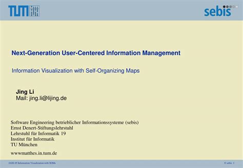 Ppt Information Visualization With Self Organizing Maps Powerpoint