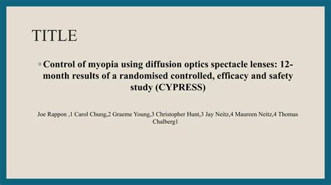 Diffusion Optic Lenses Ppt Diffusion Optic Lenses Ppt