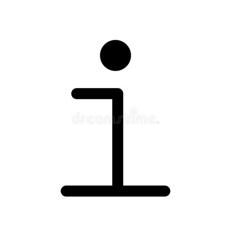 Information Icon Line Isolated On White Background Black Flat Thin