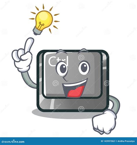 Ctrl Button Icon Of 3 Types Color Black And White Outline Isolated