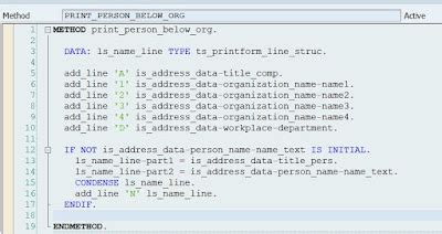 SAP ABAP Central Sequence Issue Of Address Line For Contact Person