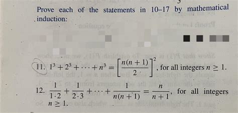 Solved Prove Each Of The Statements In By Mathematical Chegg
