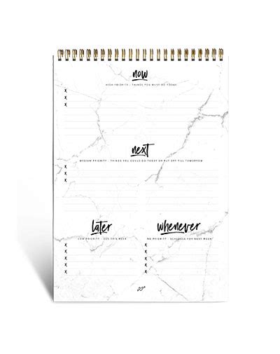 Notepad Priority Matrix The Stationery Store