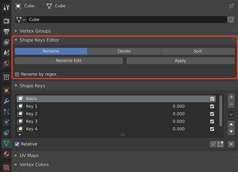 Addon Shapekeys Editor Beginning Blender Code And Development