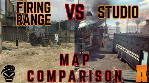 Firing Range And Studio Map Comparison Bo1 And Bo2 Youtube