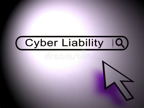 Cyber Liability Insurance Data Cover 2d Illustration Stock Illustration