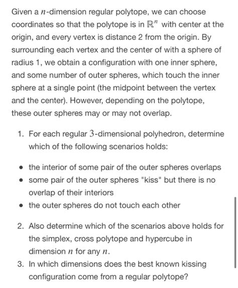 Given A N Dimension Regular Polytope We Can Choose
