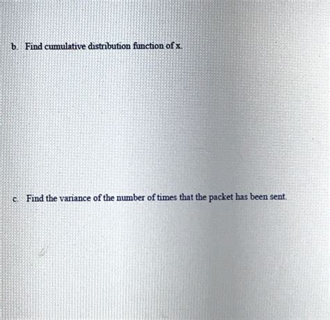 Solved 3 A Computer Sends A Packet Of Information Along A