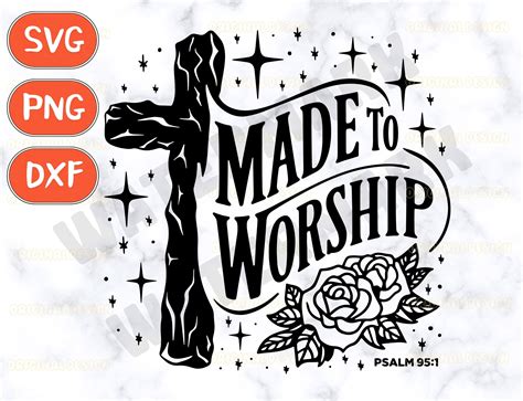 Made To Worship Svg Christian Cross Svg Graphic By Thngphakjsc