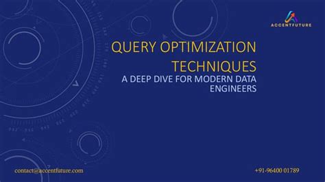 Mastering Query Optimization Techniques For Modern Data Engineers Pdf
