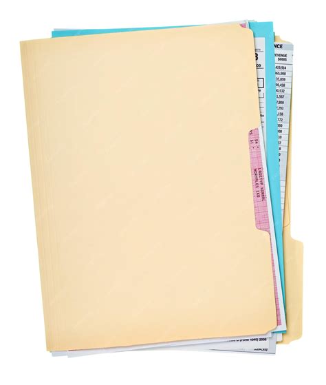 Premium Photo File Folder With Documents