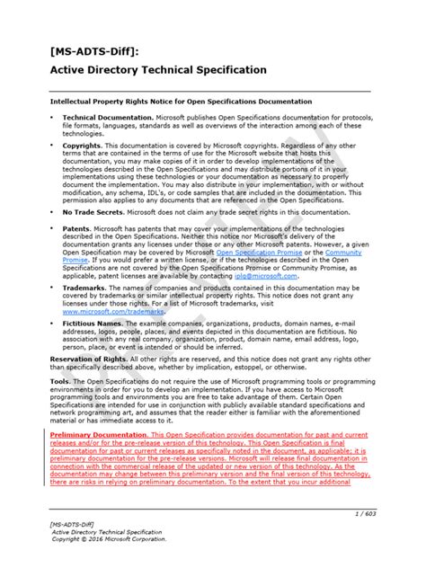 Ms Adts Diff Pdf Active Directory Computing
