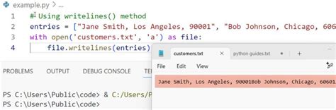 How To Write To A File Without Newline In Python
