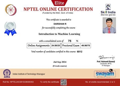 Darshan R On Linkedin Datascience Machinelearning Python Nptel Continuouslearning