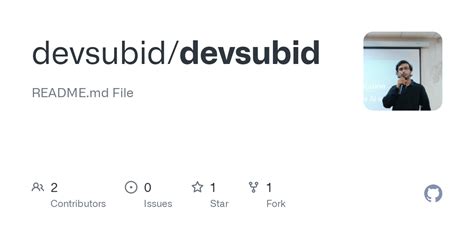 GitHub Devsubid Devsubid README Md File