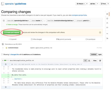Editing The Guidelines — Openaire Guidelines Documentation