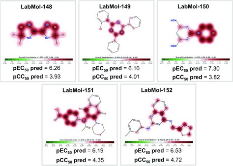 Five Computationally Determined Candidate Compounds Prioritized For