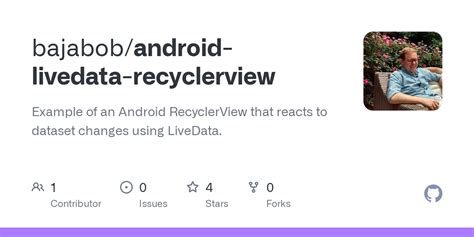 GitHub Bajabob Android Livedata Recyclerview Example Of An Android RecyclerView That Reacts