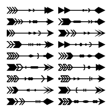 Premium Vector Set Of Arrow Vector