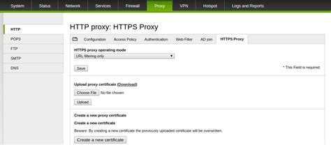 Url Filtering For The Proxy Endian