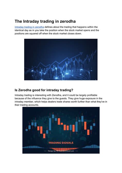 PPT The Intraday Trading In Zerodha PowerPoint Presentation Free