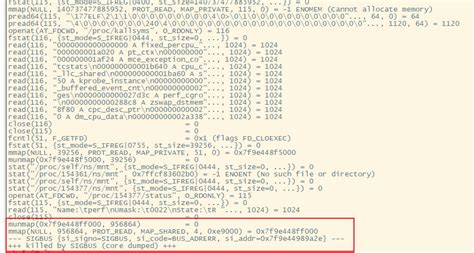 perf出现sigbus的coredump 产生sigbus导致coredump csdn博客