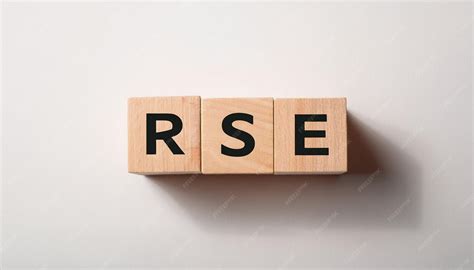 Wood Cubes With Abbreviation Text Rse Responsible Sex Education