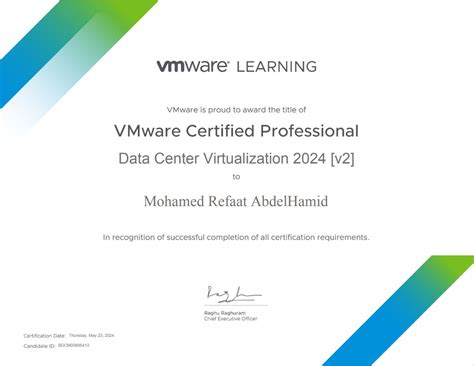 Mohamed Refaat On Linkedin Im Happy To Share That Ive Obtained A New Certification Vmware