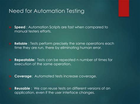 Introduction To Automation Testing PPTX Internet Computing