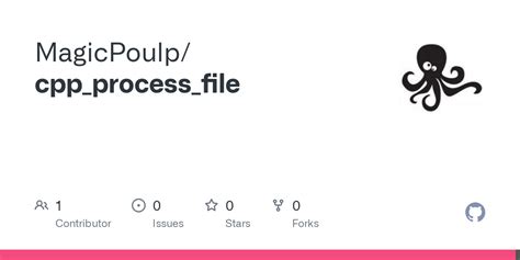 Github Magicpoulpcppprocessfile
