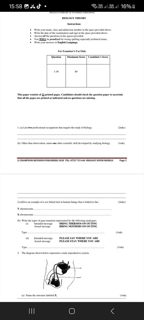 Ke Education Notes In Kenya